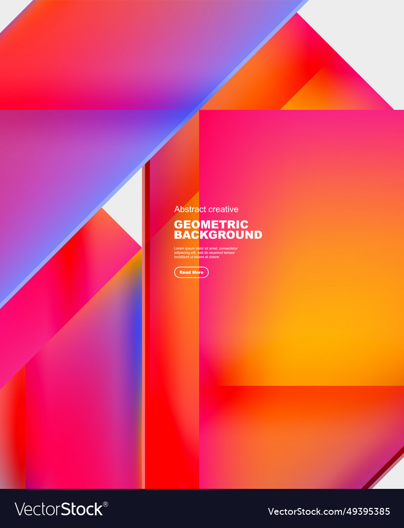 Gradient triangles abstract background Royalty Free Vector