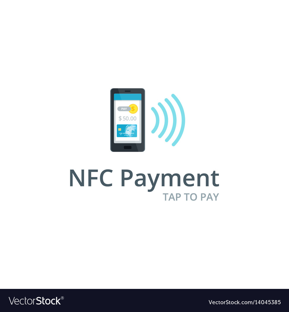 Near field communication icon nfc Royalty Free Vector Image Near field communication icon nfc Royalty Free Vector Image