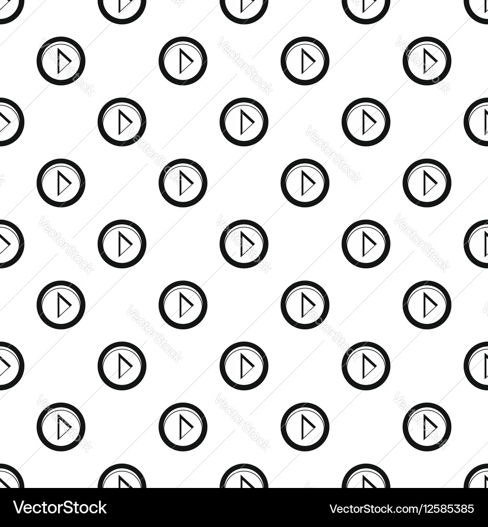 Play button pattern simple style Royalty Free Vector Image