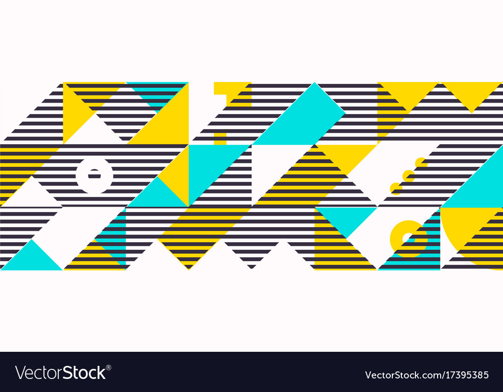 Simple banner square modules Royalty Free Vector Image