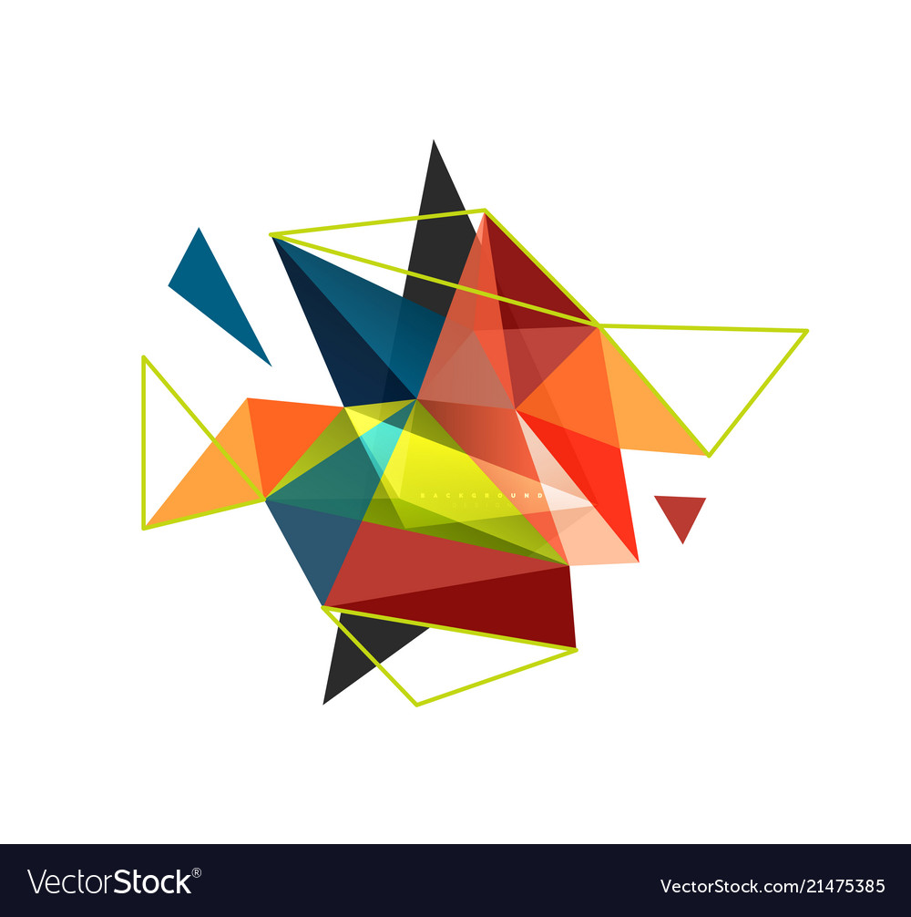 Triangle abstract background low poly Royalty Free Vector