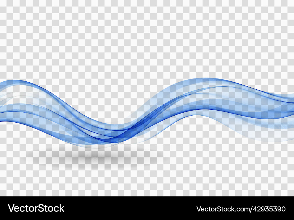 Abstract background blue flow of wavy Royalty Free Vector