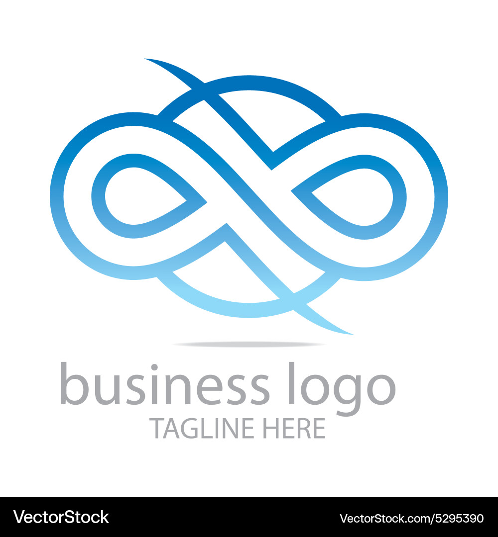 Business infinity company corporate Royalty Free Vector