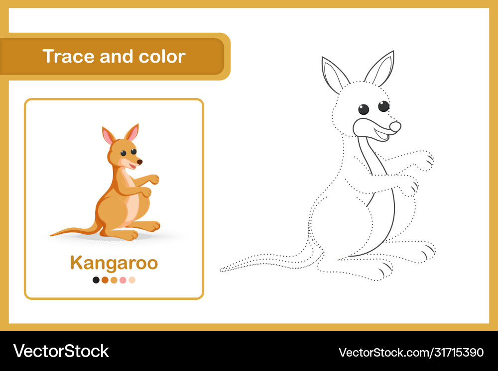 Drawing worksheet for preschool kids Royalty Free Vector