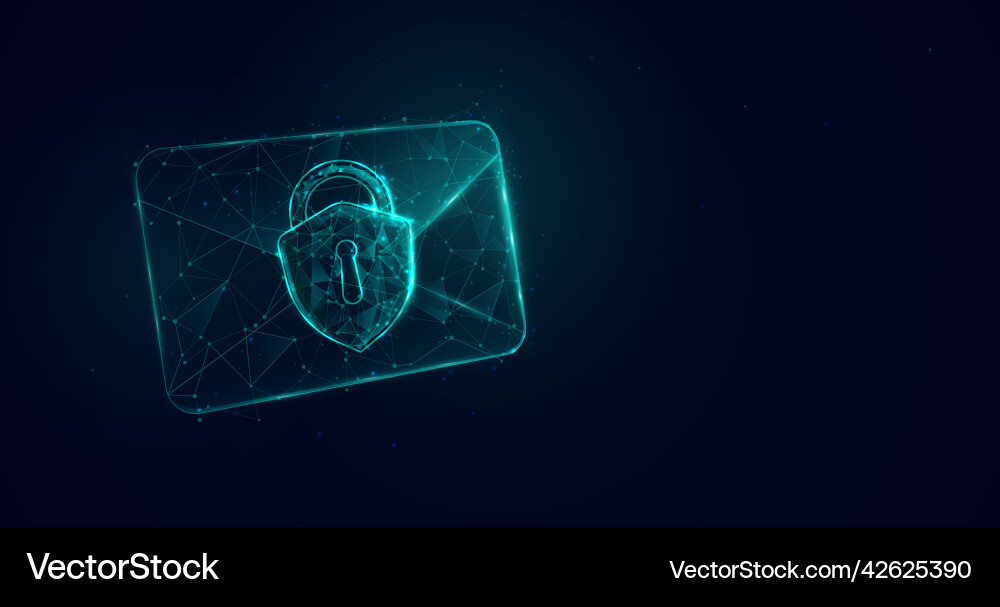 Email protection security cyber Royalty Free Vector Image