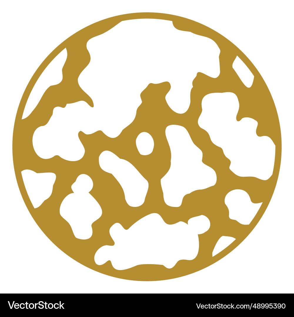 Round cow print badge Royalty Free Vector Image