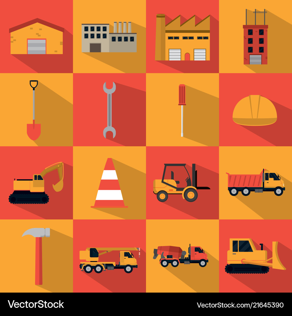 Set of construction icons Royalty Free Vector Image