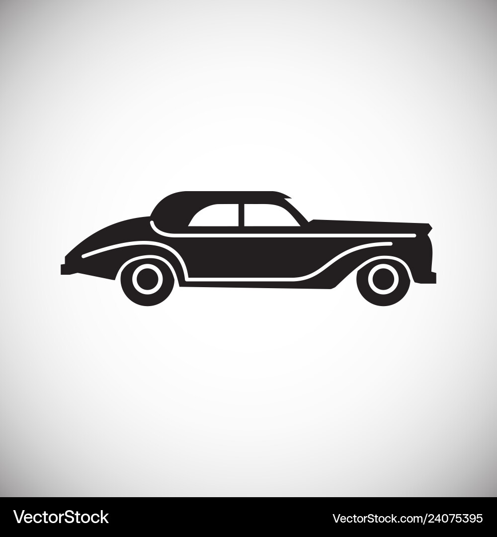 Car icon on background for graphic and web design Vector Image