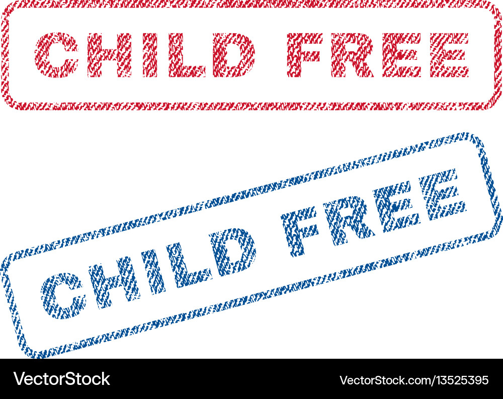 Child free textile stamps Royalty Free Vector Image
