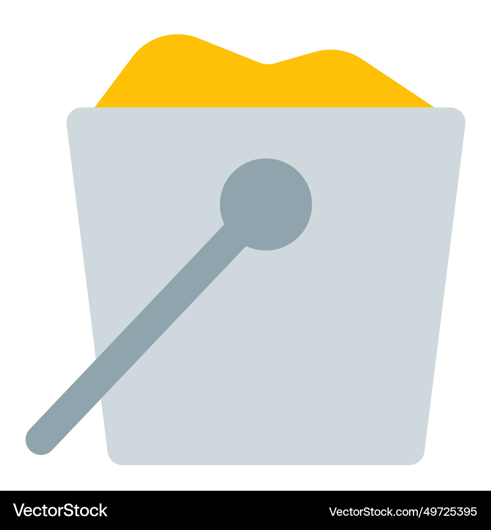 Container for carrying and pouring sand Royalty Free Vector