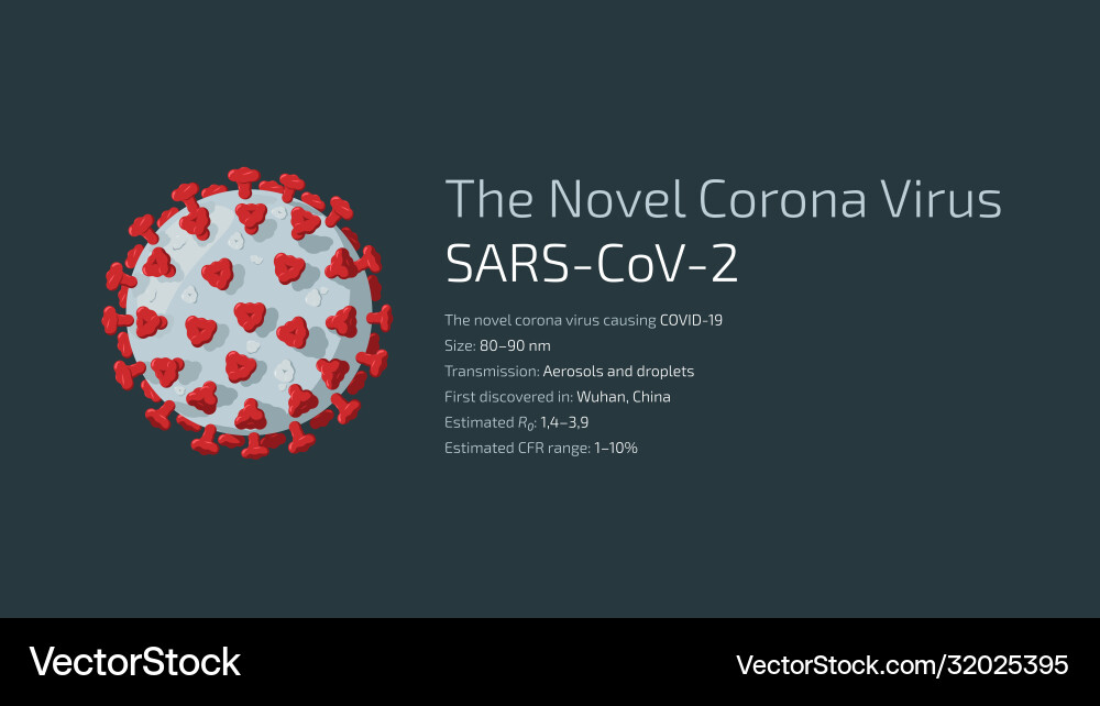 Corona virus covid-19 sars-cov-2 Royalty Free Vector Image