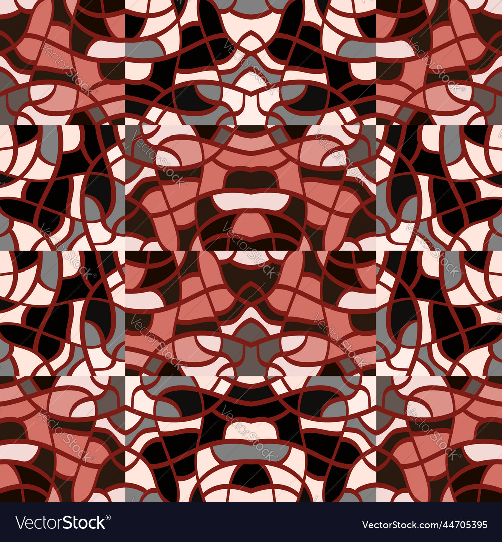 Creativef linear mosaic seamless pattern abstract Vector Image