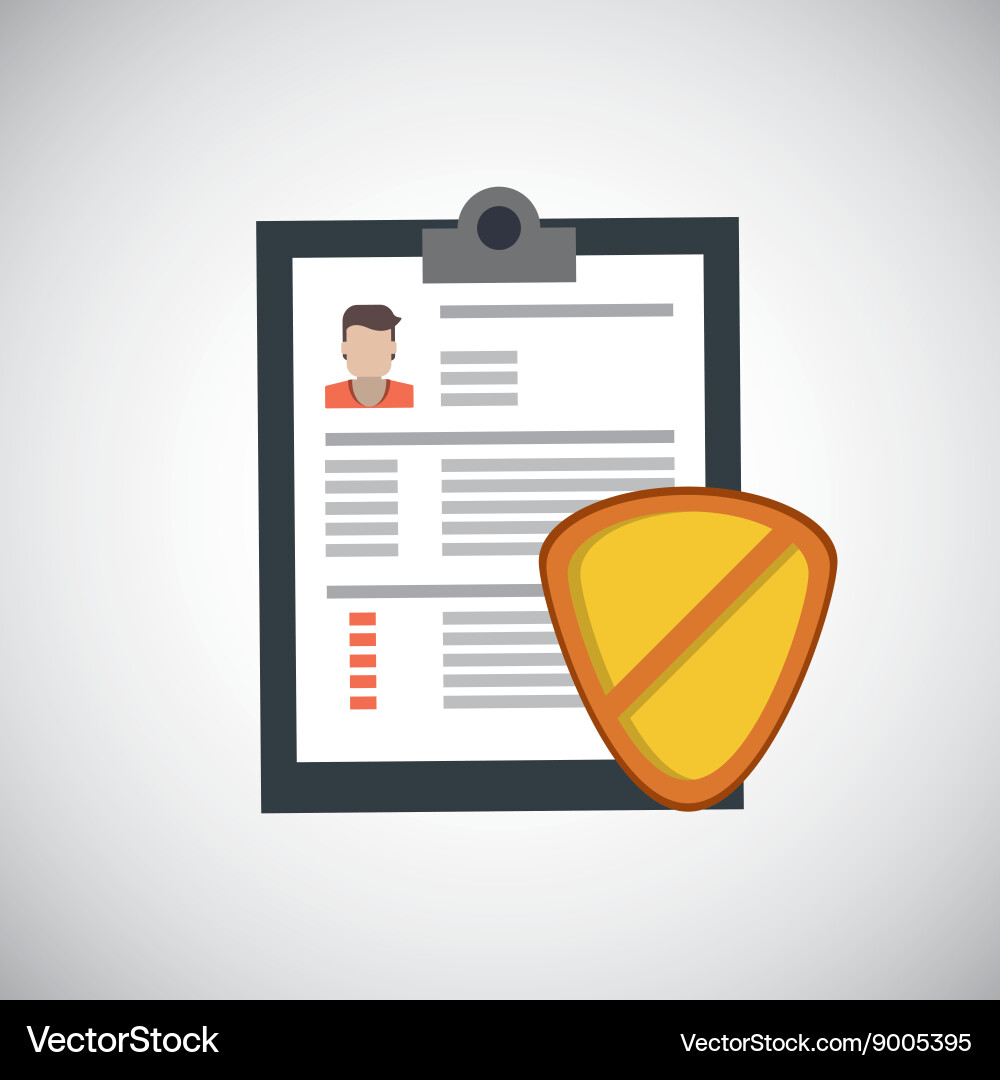 Insurance design safety icon isolated Royalty Free Vector