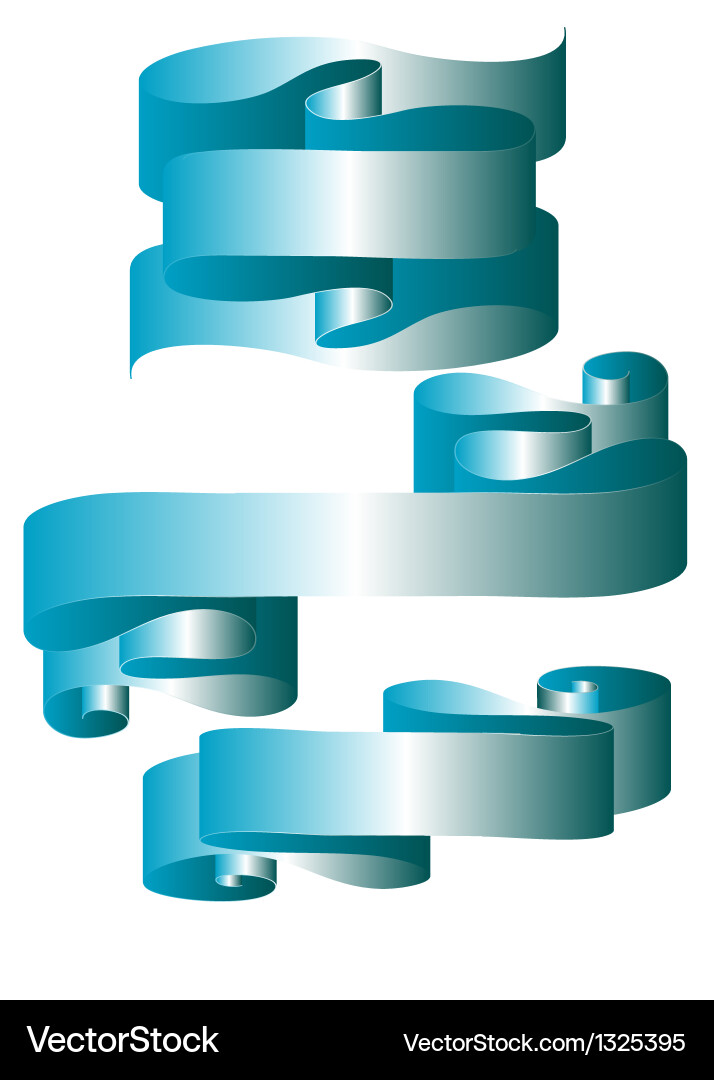 Set of blue banners Royalty Free Vector Image - VectorStock