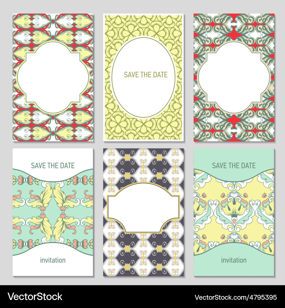 Set of card templates Royalty Free Vector Image