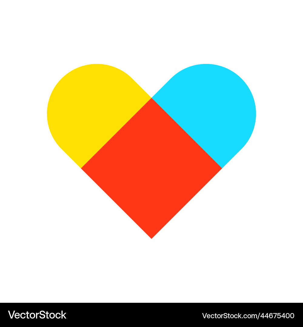 Colored heart great design for any purposes Vector Image