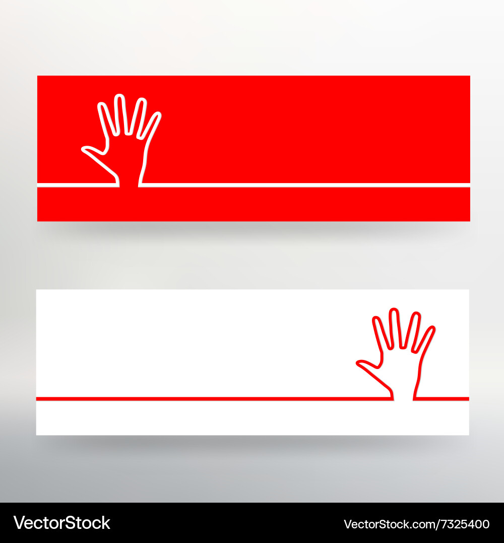 Creative concept background of the human hand Vector Image