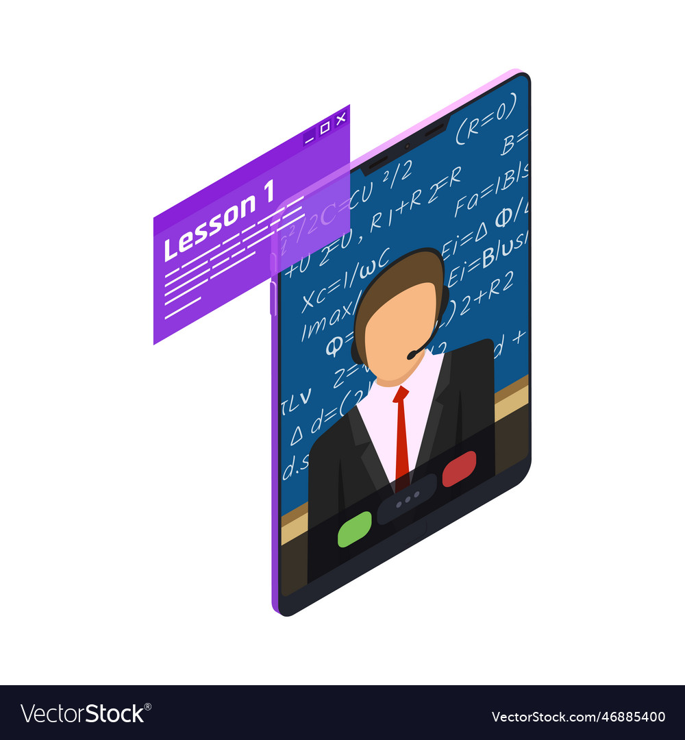 Distance learning icon Royalty Free Vector Image