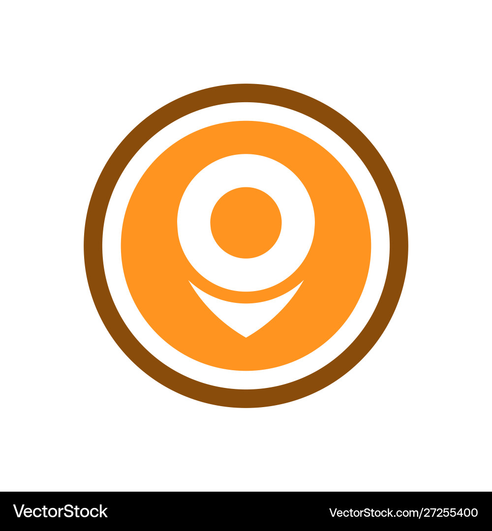 Location icon design pin map sign symbol Vector Image
