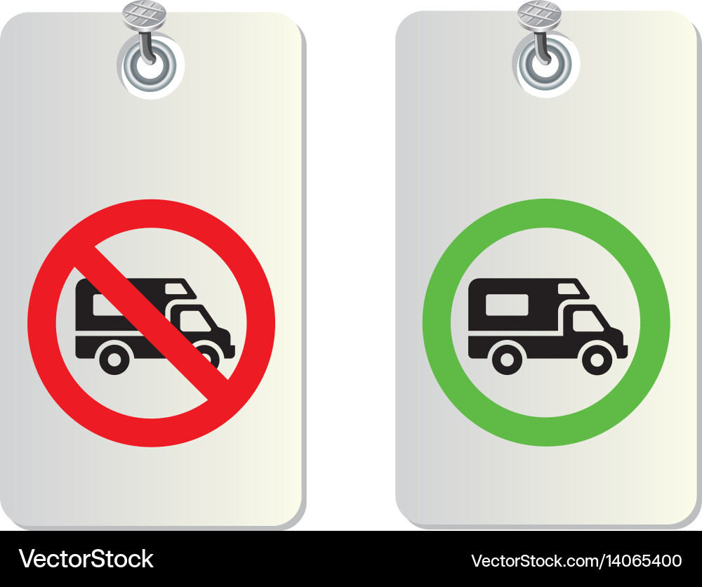 Truck traffic sign Royalty Free Vector Image - VectorStock