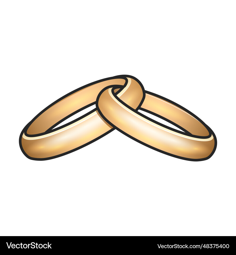 Wedding ring iconcolor logo isolated on Royalty Free Vector