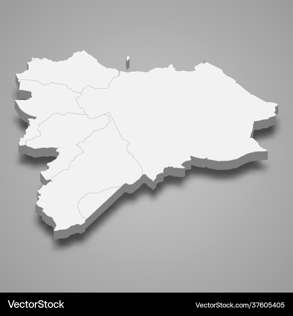 3d isometric map edinburgh is a region Royalty Free Vector