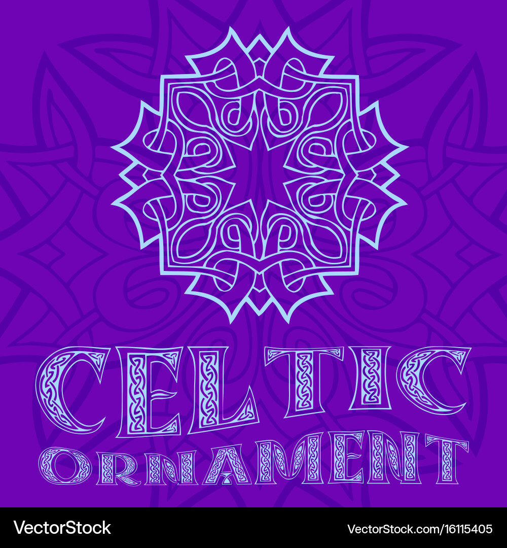 Decorative celtic ornament for your designs Vector Image