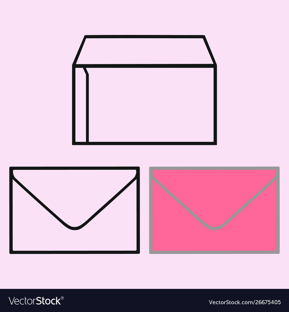 Envelope set Royalty Free Vector Image - VectorStock