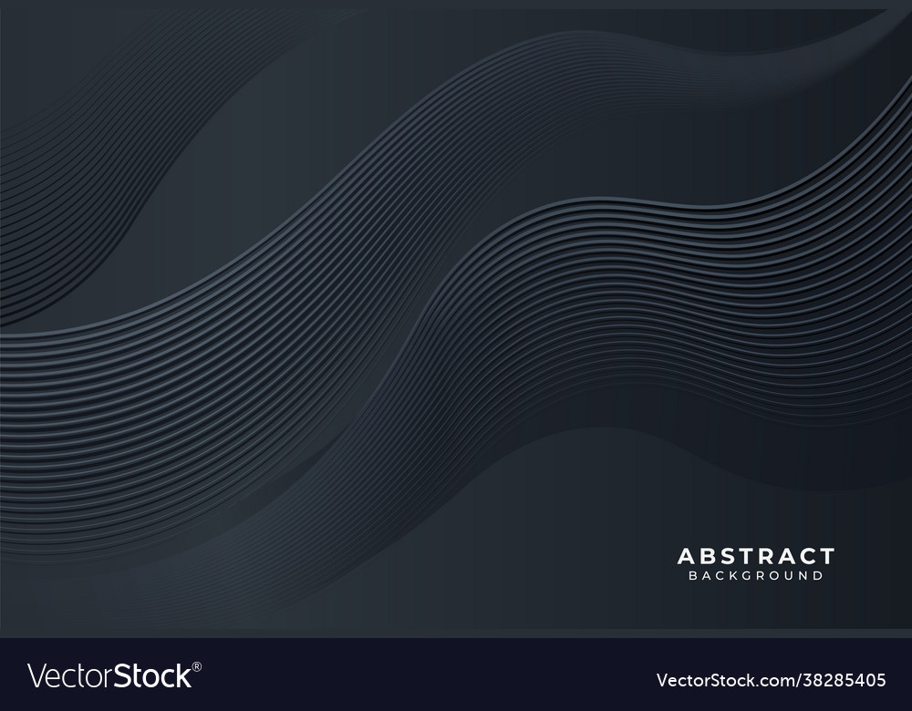 Modern abstract line curve on dark background Vector Image