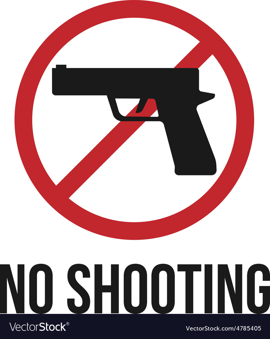 No shooting icon Royalty Free Vector Image - VectorStock