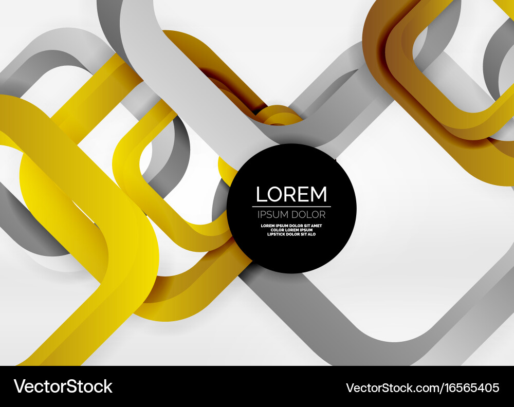 Squares geometric shapes in light grey 3d space Vector Image