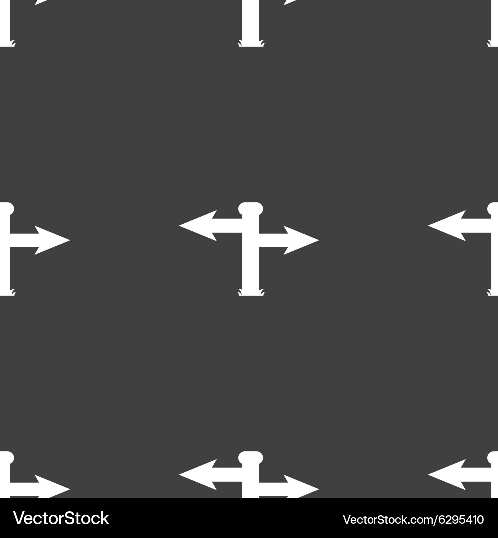 Blank road sign icon sign seamless pattern Vector Image