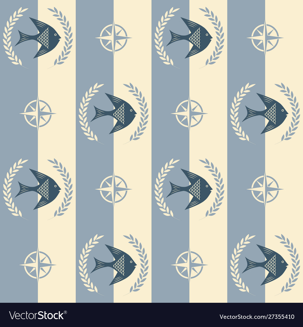 Nautical pattern Royalty Free Vector Image - VectorStock