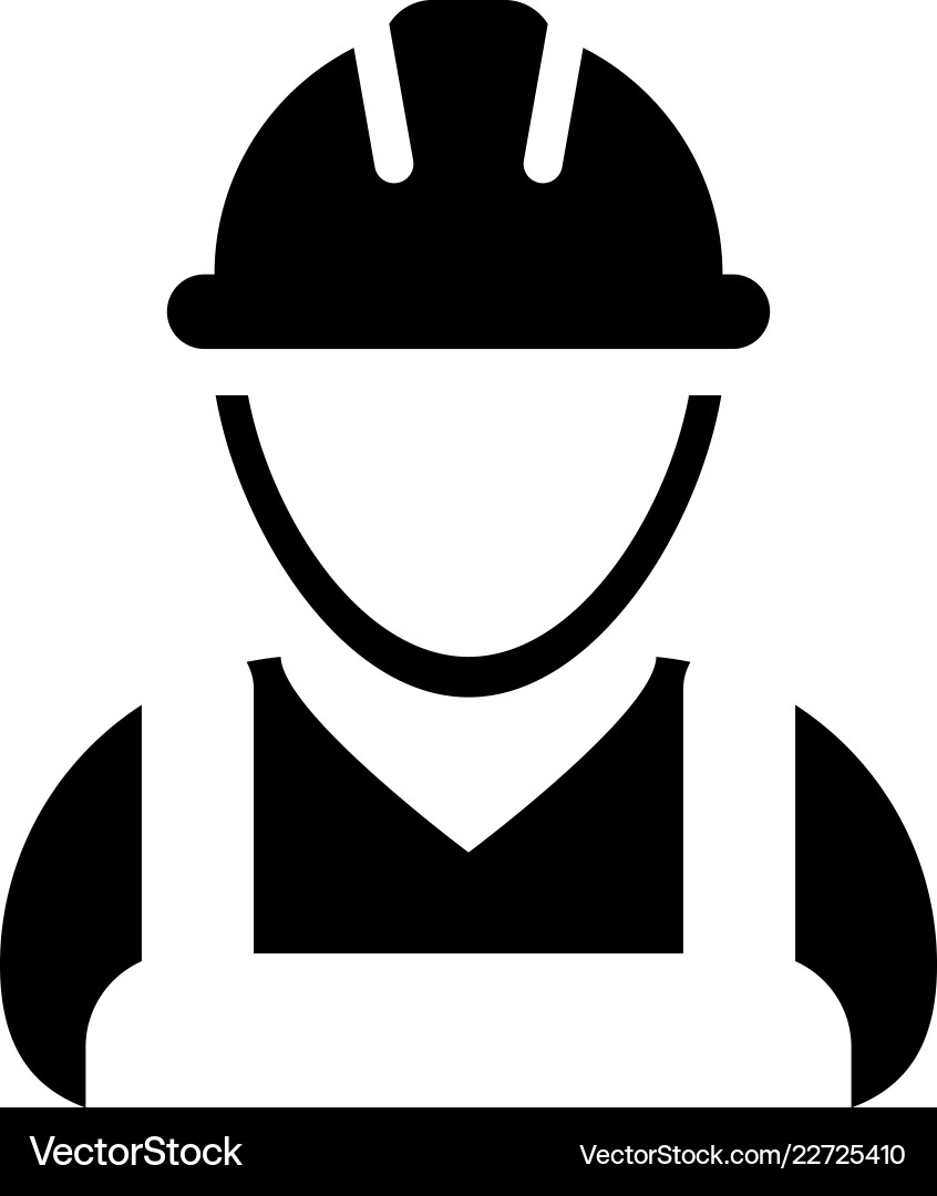 Supervisor icon male construction worker person Vector Image