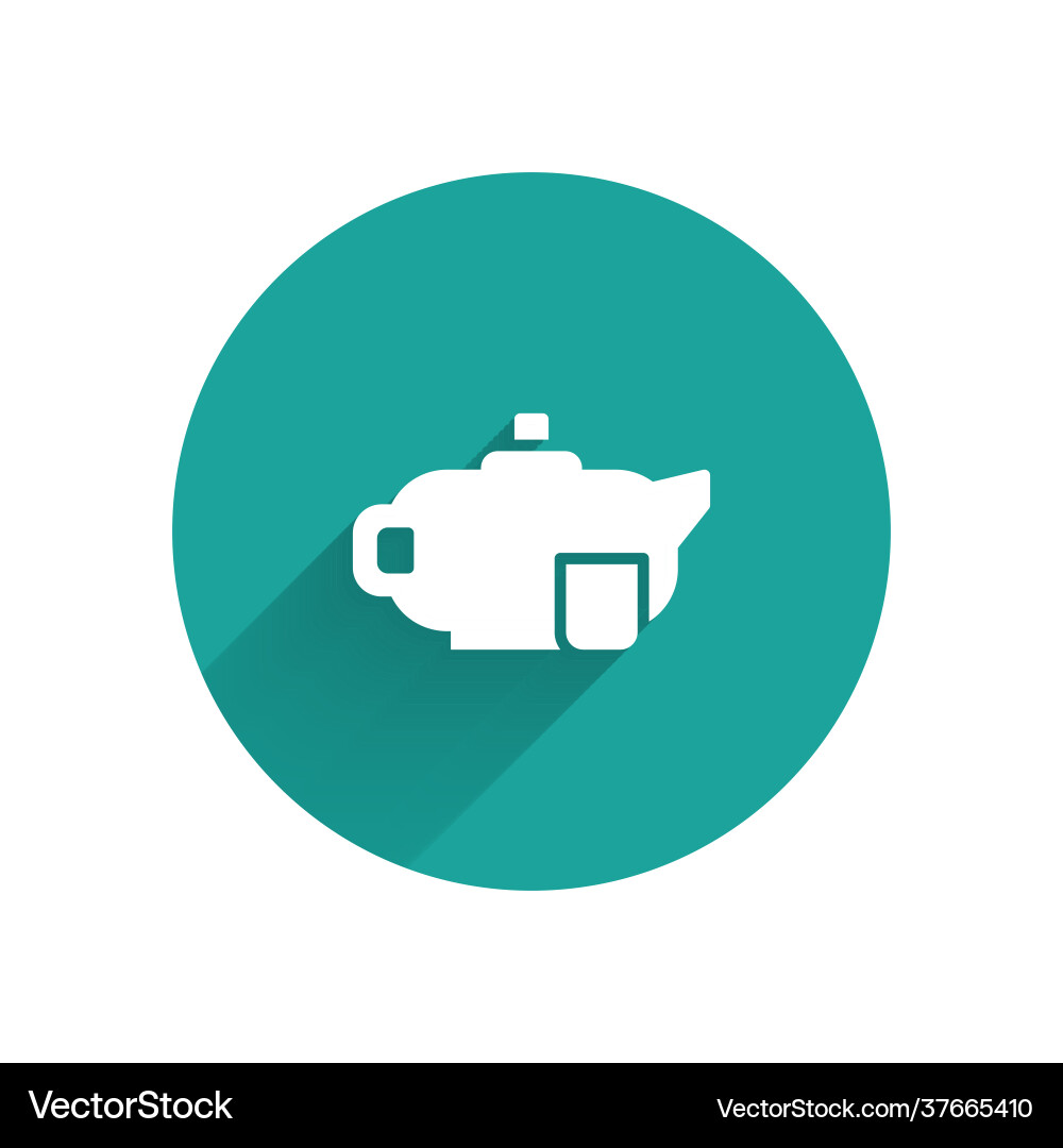 White traditional tea ceremony icon isolated Vector Image