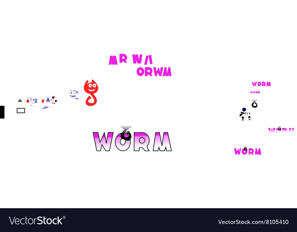 Worm Royalty Free Vector Image - VectorStock