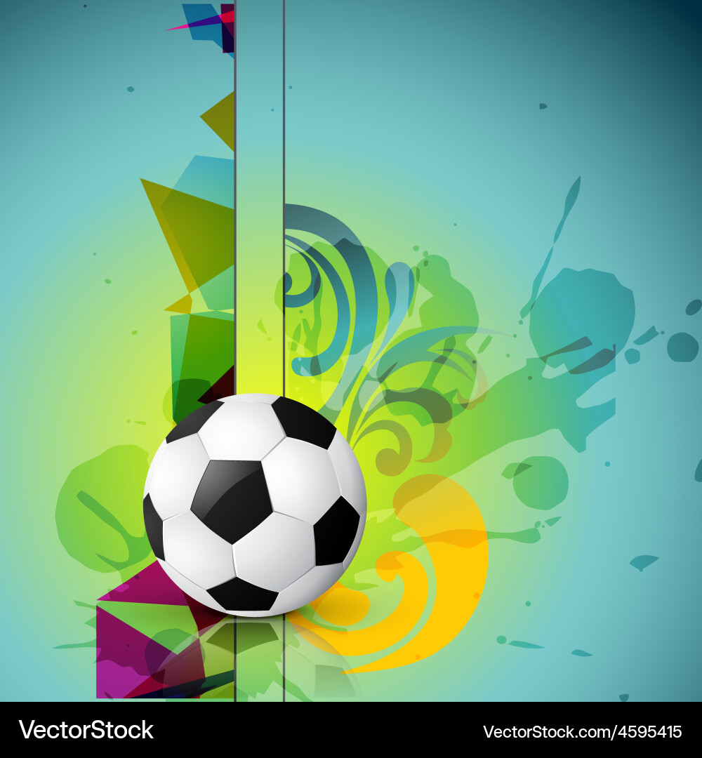 Abstract football design Royalty Free Vector Image