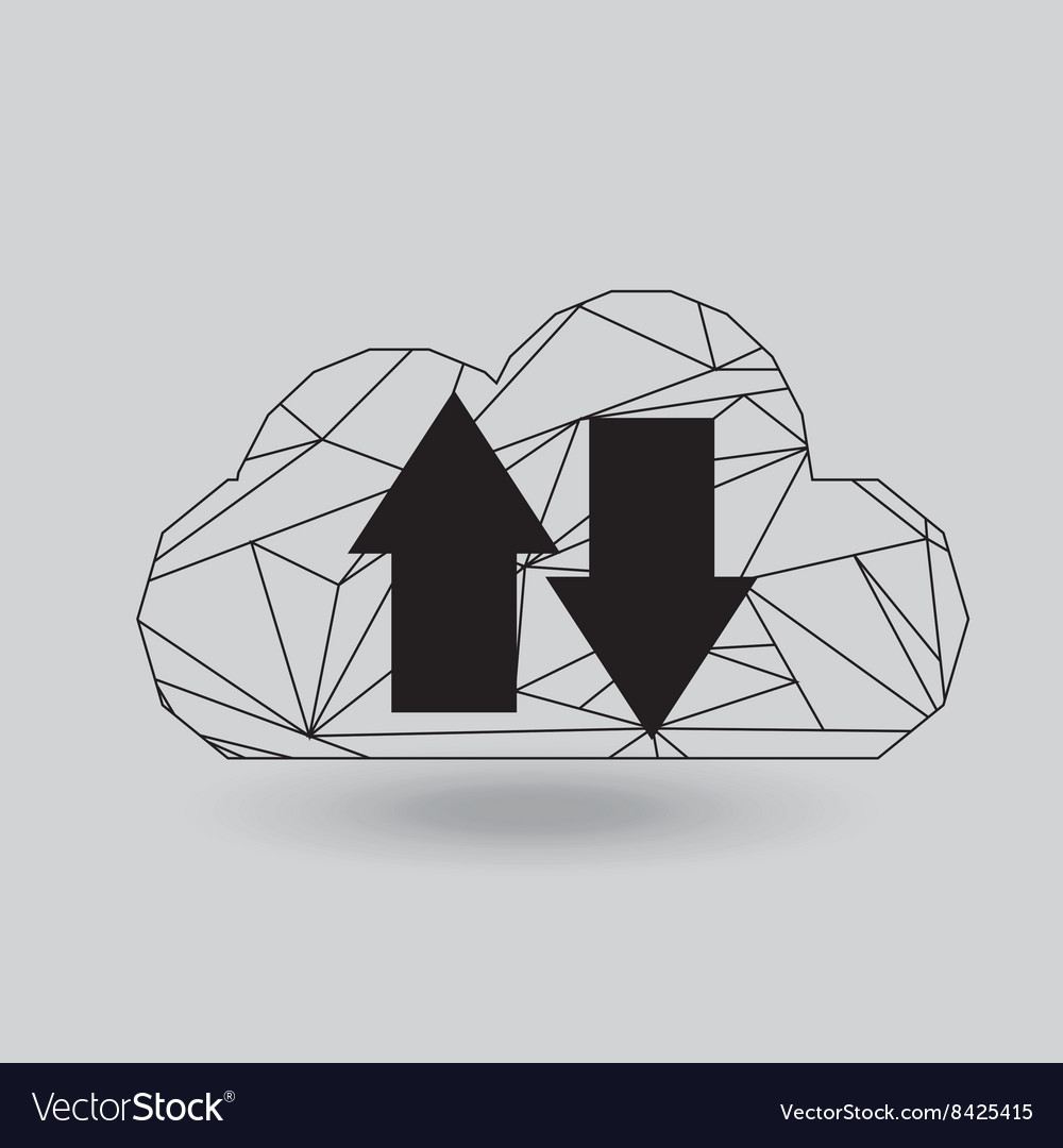 Cloud computing design Royalty Free Vector Image