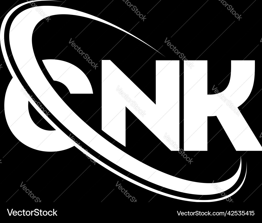 Cnk logo letter design Royalty Free Vector Image