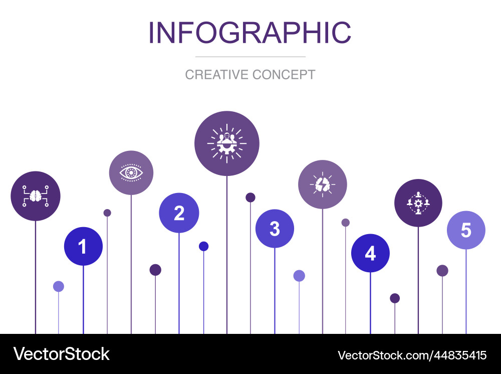 Creative strategy vision team Royalty Free Vector Image