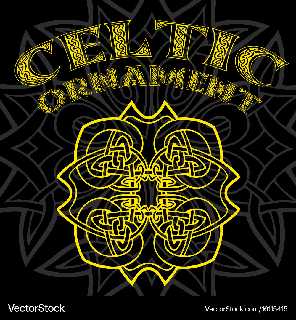 Decorative celtic ornament for your designs Vector Image