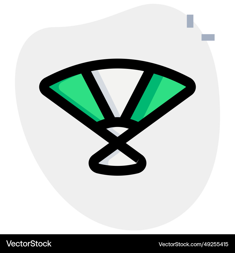 Handheld fan portable manual cooling device Vector Image