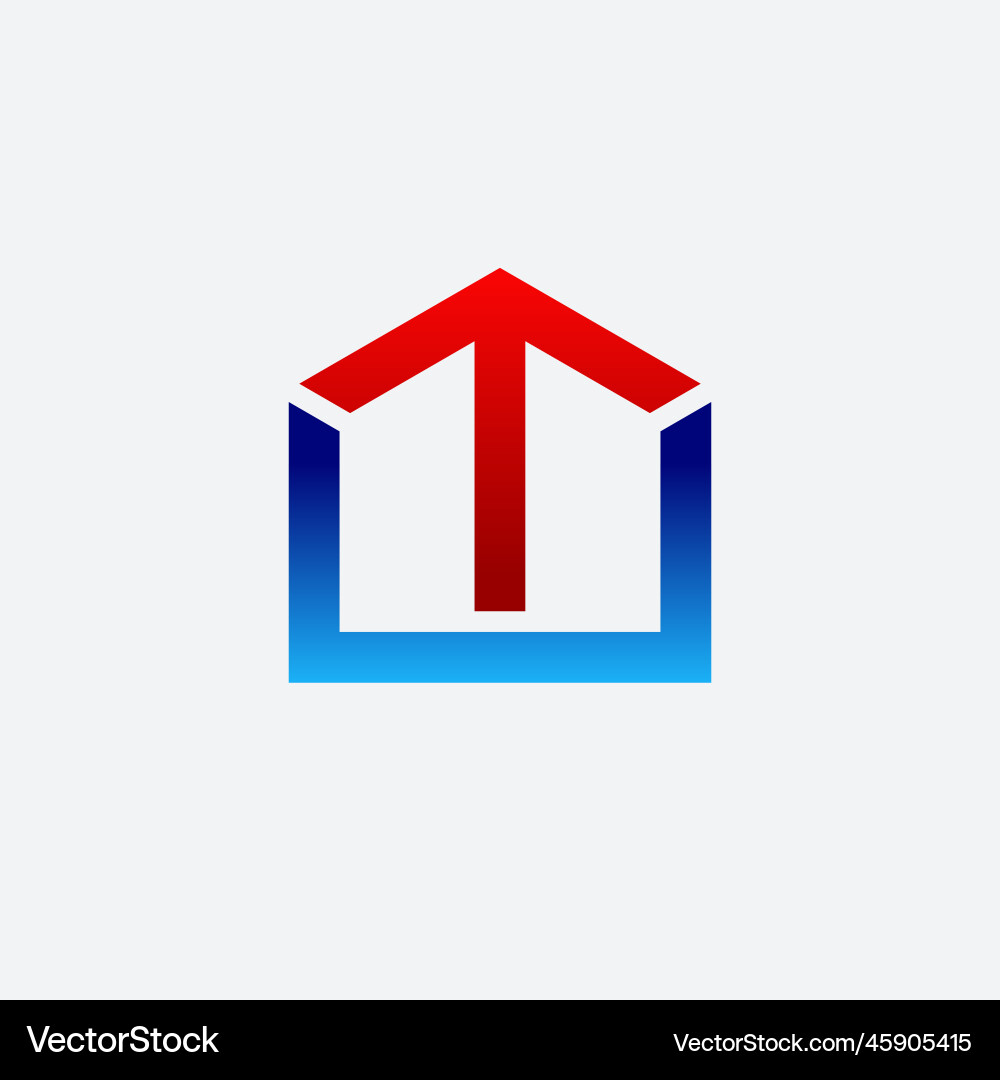 House moving service logo design Royalty Free Vector Image
