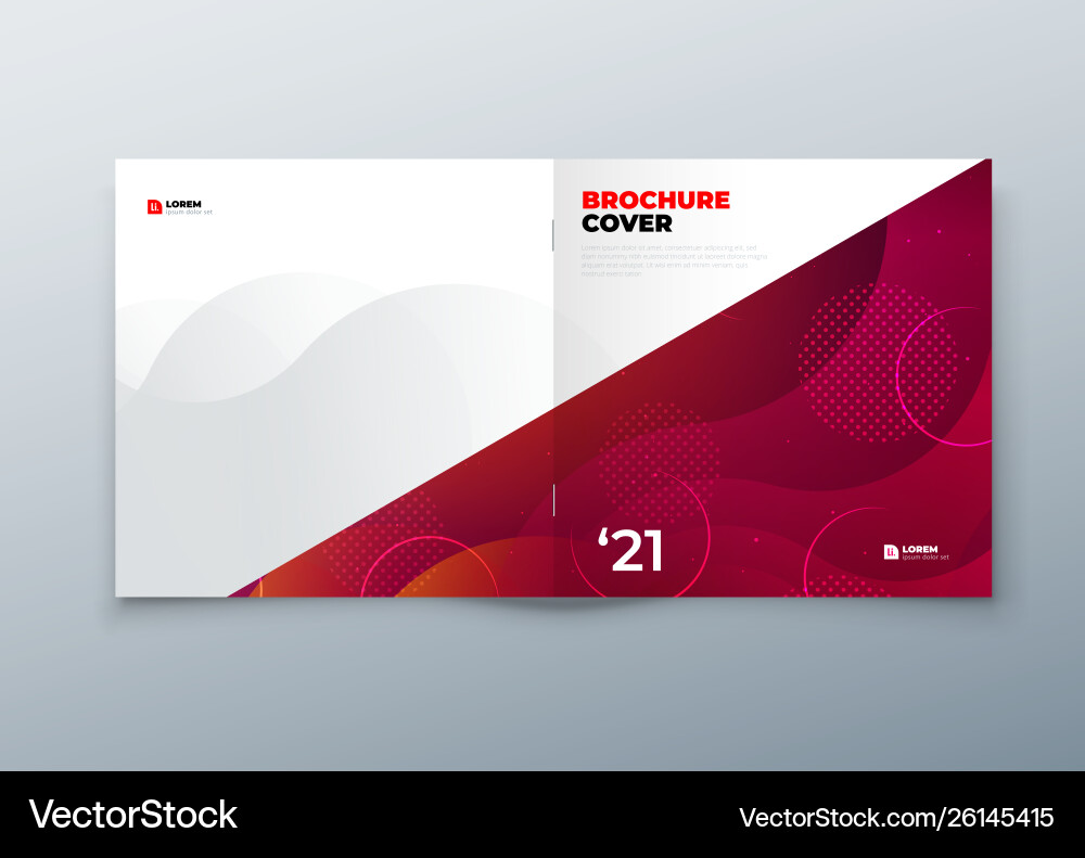 Minimal modern cover design dynamic colorful Vector Image