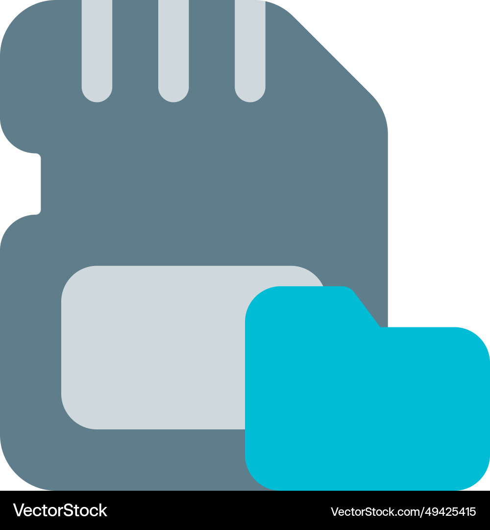 Organize data into folders on the sd card Vector Image