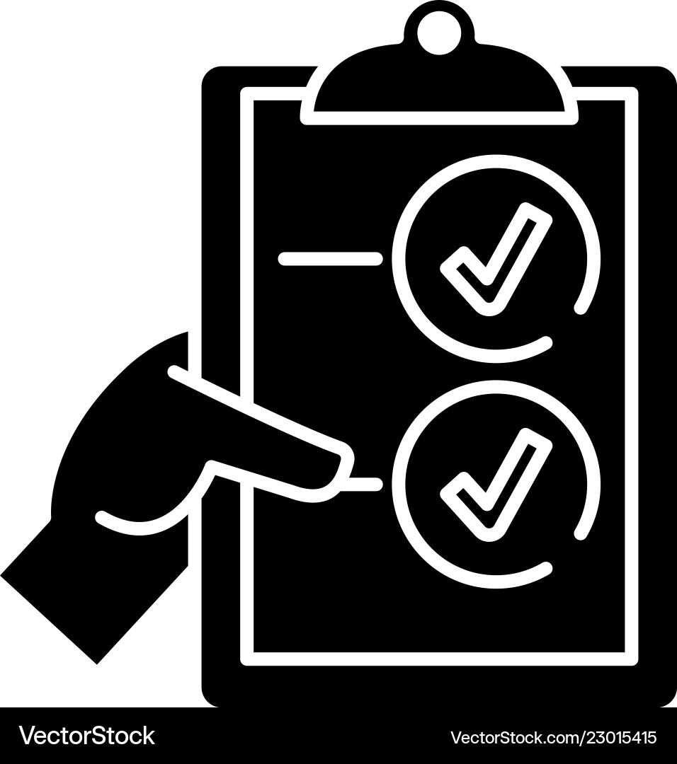 Voting black icon sign on isolated Royalty Free Vector Image