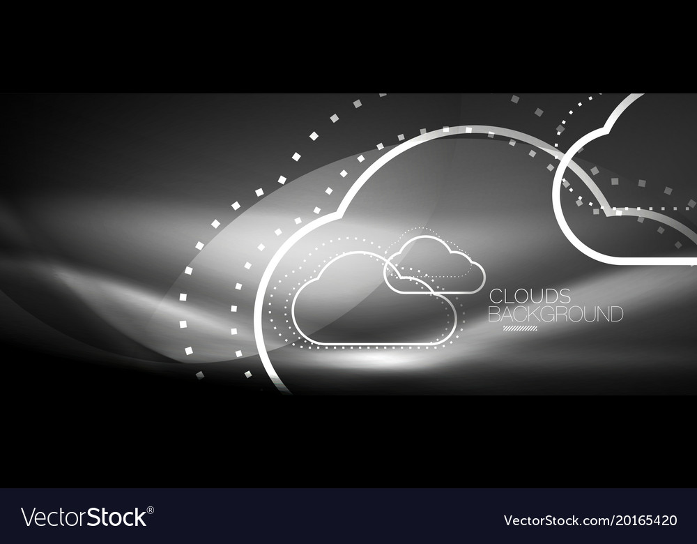Cloud computing storage concept Royalty Free Vector Image