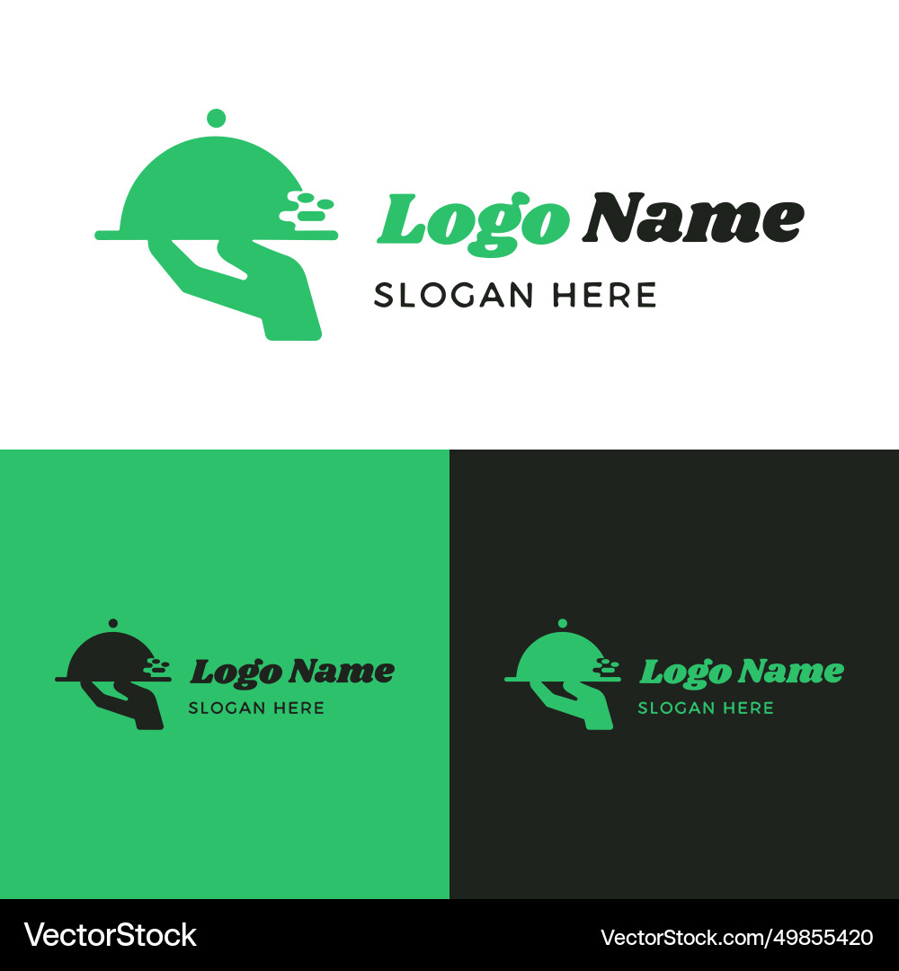 Food chef restaurant logo design template chef Vector Image