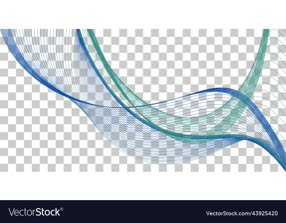 Teal blue swirl wave abstract swoosh flowing sea Vector Image