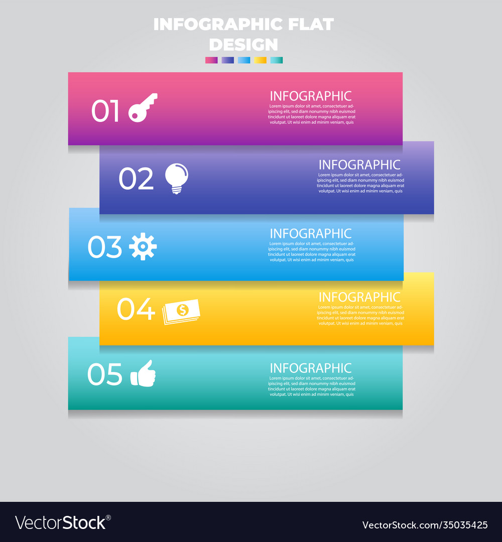 Business data visualization process chart Vector Image